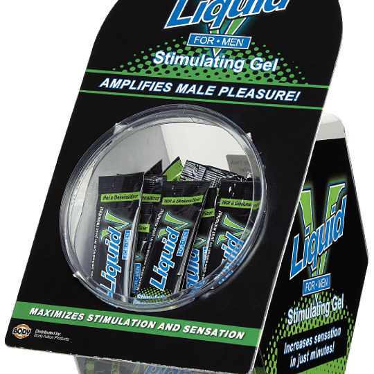 Gel estimulante masculino liquid v for men x 3 sachets | Be Love